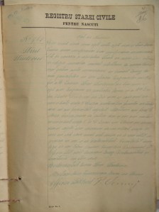 Romanian birth records | Brotmanblog: A Family Journey