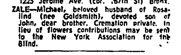Milton Goldsmith: Final Chapter | Brotmanblog: A Family Journey