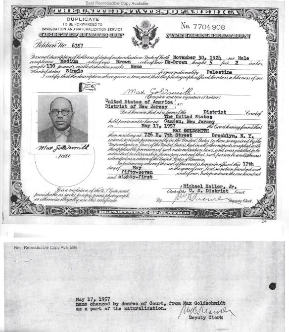 Max Goldschmidt: A Survivor | Brotmanblog: A Family Journey