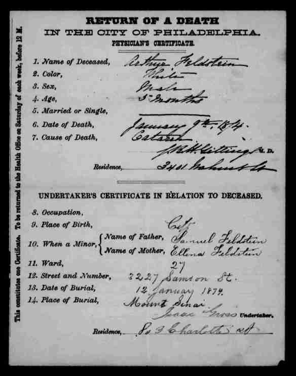 Jacob Goldsmith’s Family, 1872-1881: Reaching from Coast to Coast ...
