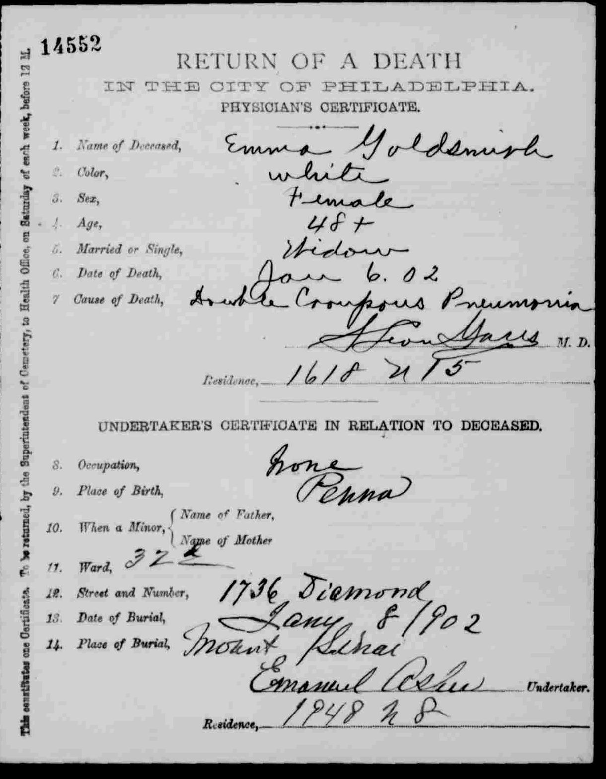 Jacob Goldsmith’s Will and His Legacy | Brotmanblog: A Family Journey