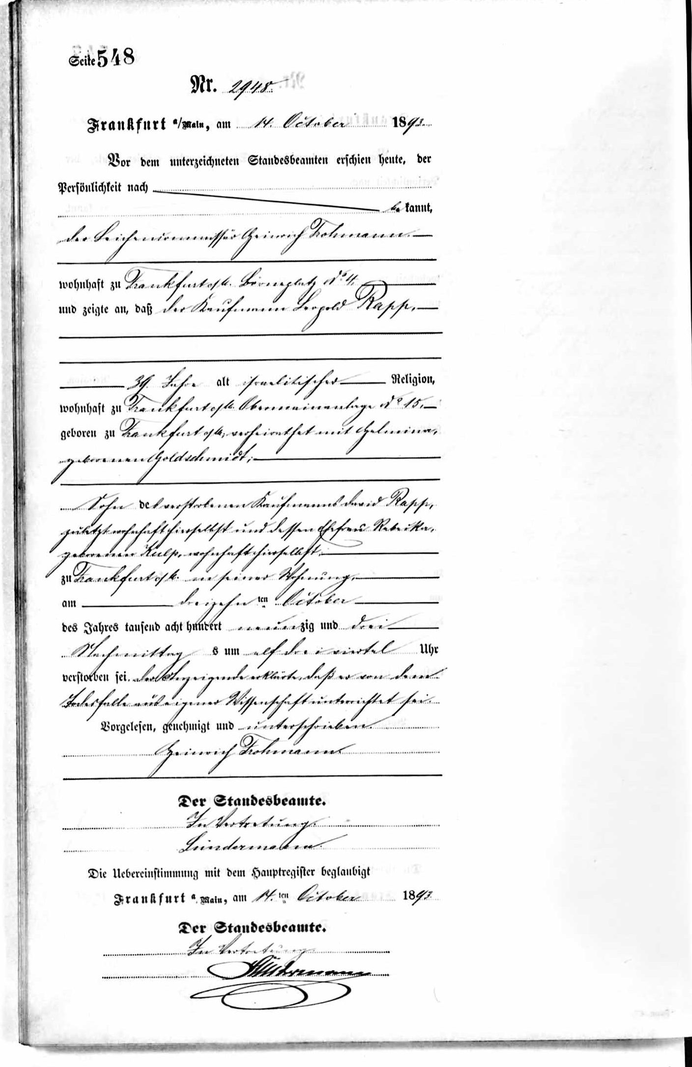 Helmina Goldschmidt Rapp, Part I: Another Young Widow | Brotmanblog: A ...