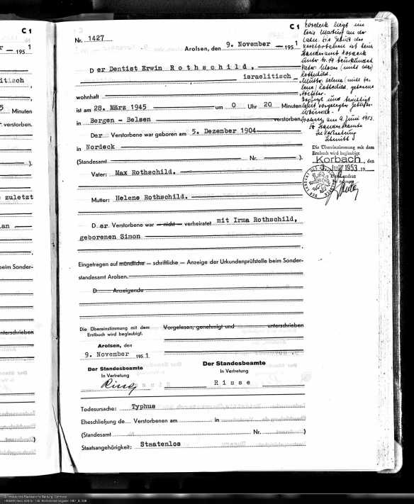 Erwin Rothschild As Remembered By His Wife Irma | Brotmanblog: A Family ...